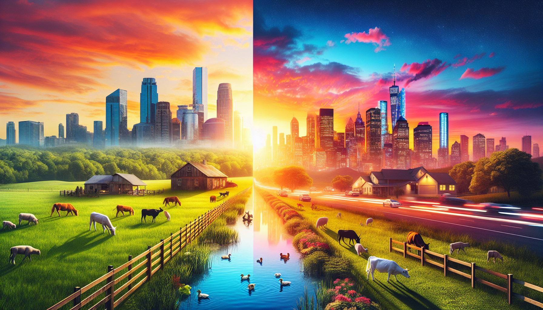 Campagne vs Ville : Deux Mondes, Deux Vies